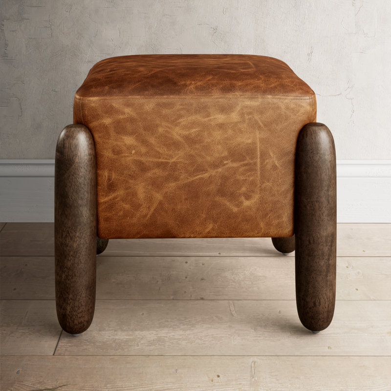 Lane leather ottoman store